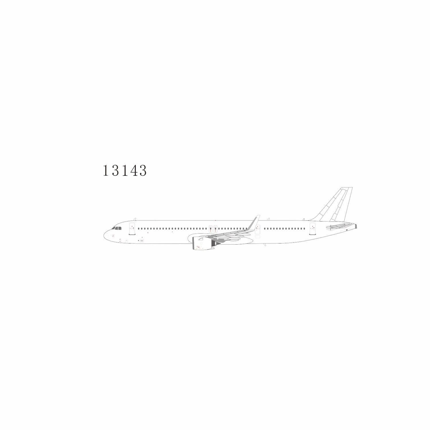 NG Models Blank Model Airbus A321neo (PW PW1000G engines) 1/400 Aircra ...