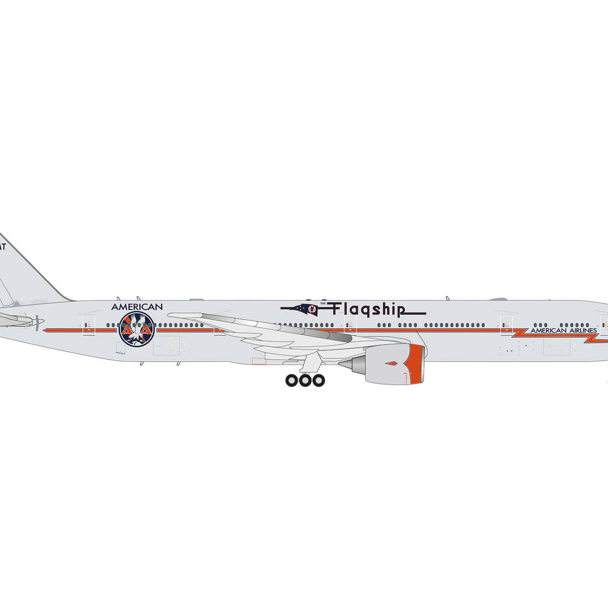 Herpa American Airlines Boeing 777-300ER - Flagship Heritage Livery ...