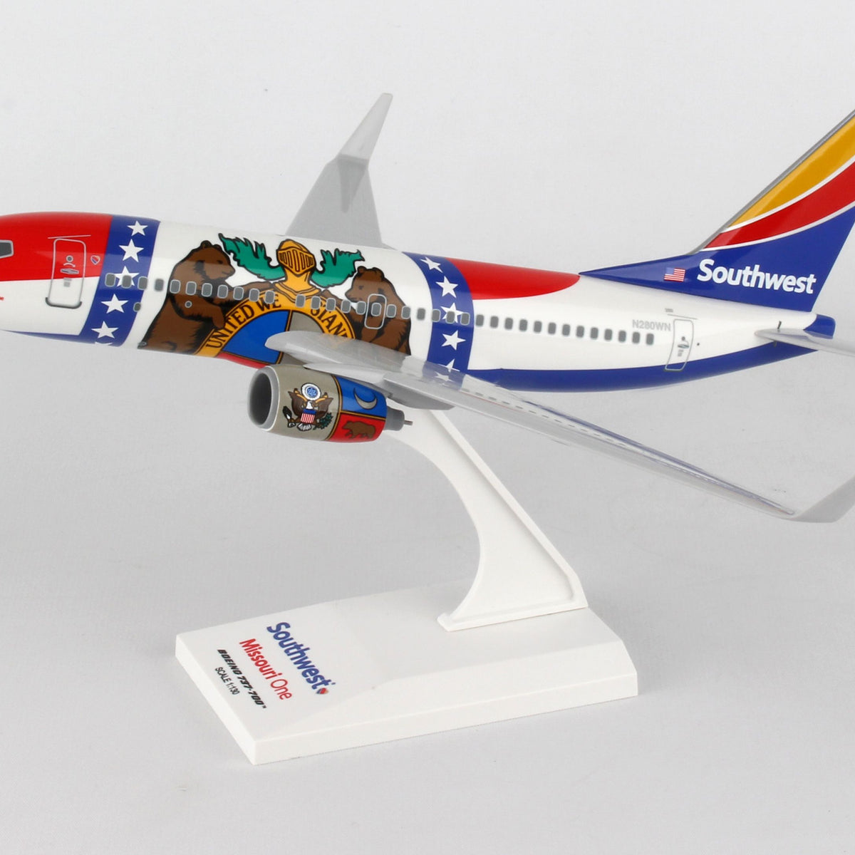 SkyMarks Southwest Boeing 737-700 "Missouri One" 1/130 - Aircraft Model ...
