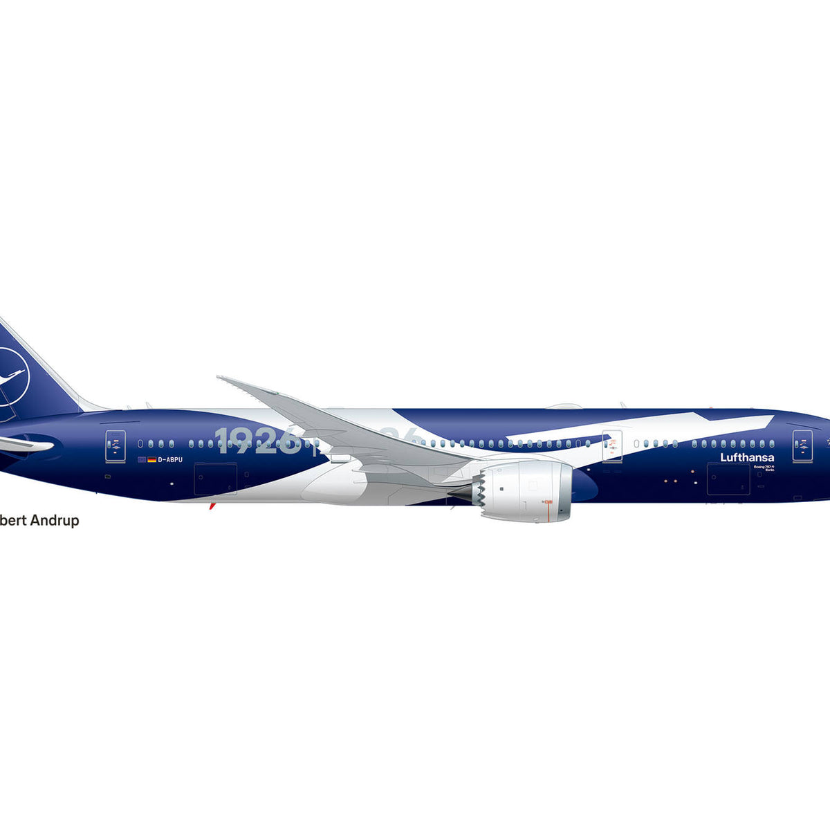 Herpa Lufthansa Boeing 787-9 Dreamliner "100 Years" - D-ABPU "Berlin ...