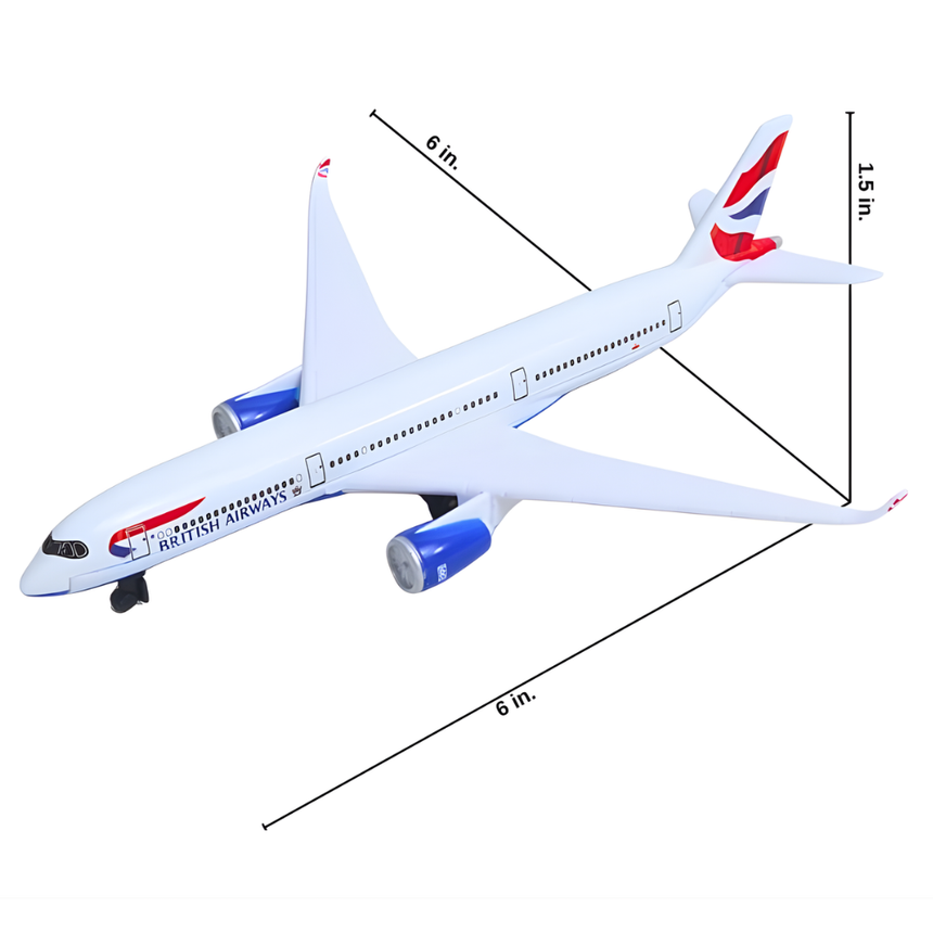 British Airways Airbus A350 Single Diecast Airplane Model Toy ...