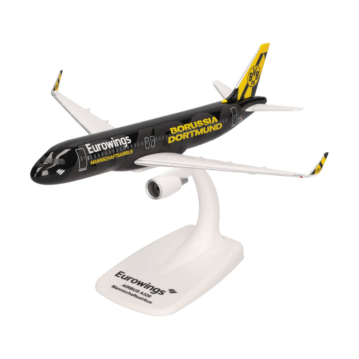 Herpa Snapfit Eurowings Airbus A320, D-AEWM, "BVB Mannschaftsairbus ...