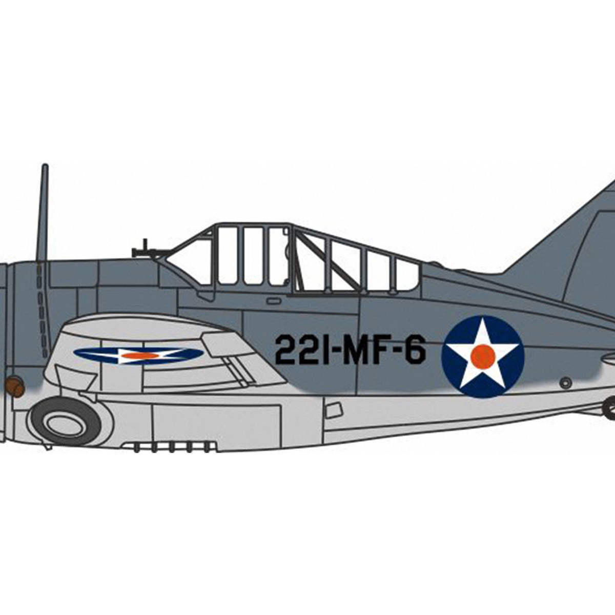 Herpa Brewster Buffalo VMF-221 US Marine Corps MCAS Ewa, Hawaii 1/72 A ...