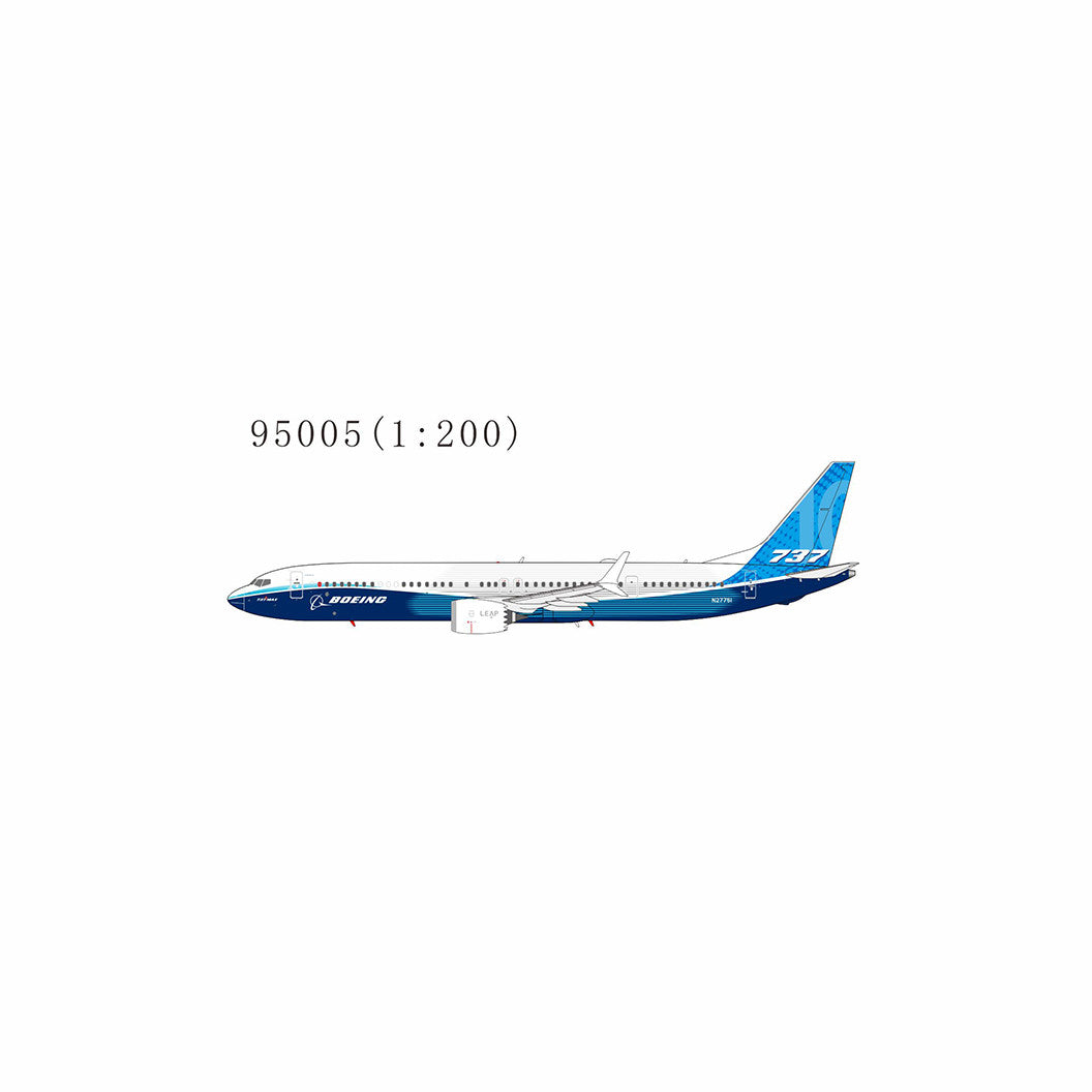 NG Models The Boeing Company Boeing 737 MAX 10 N27751 1/200 Scale ...