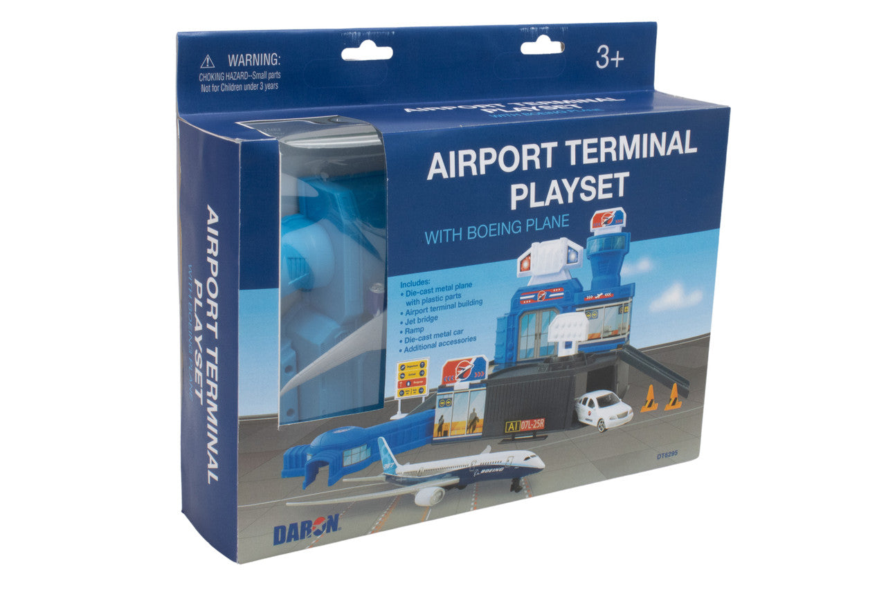 Airport Terminal Playset (with Boeing Plane) PP-DT6295 - Aircraft Model ...