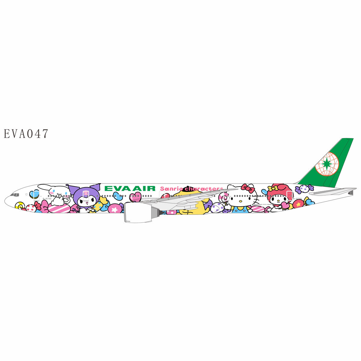 NG Models Eva Airways Boeing 777-300ER B-16740 Lite Edition 1/400 Airc ...