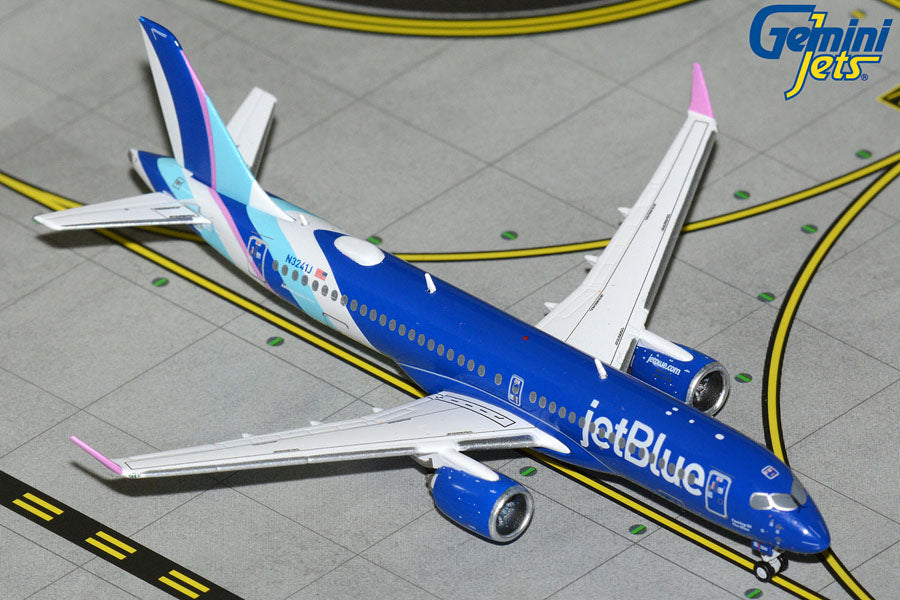 GeminiJets JetBlue Airways A220-300 N3241J “Taming of the Blue” 1/400 ...
