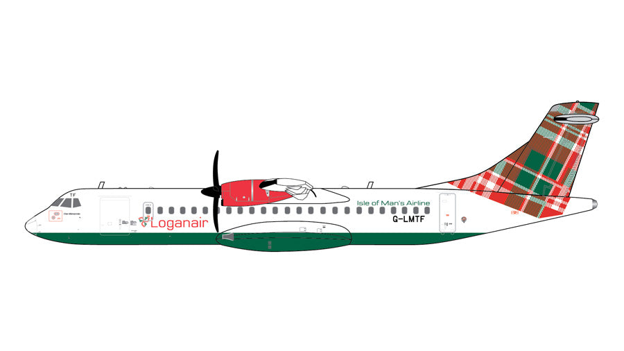 GeminiJets Loganair ATR 72-600 G-LMTF (green livery) 1/400 Aircraft Sc ...