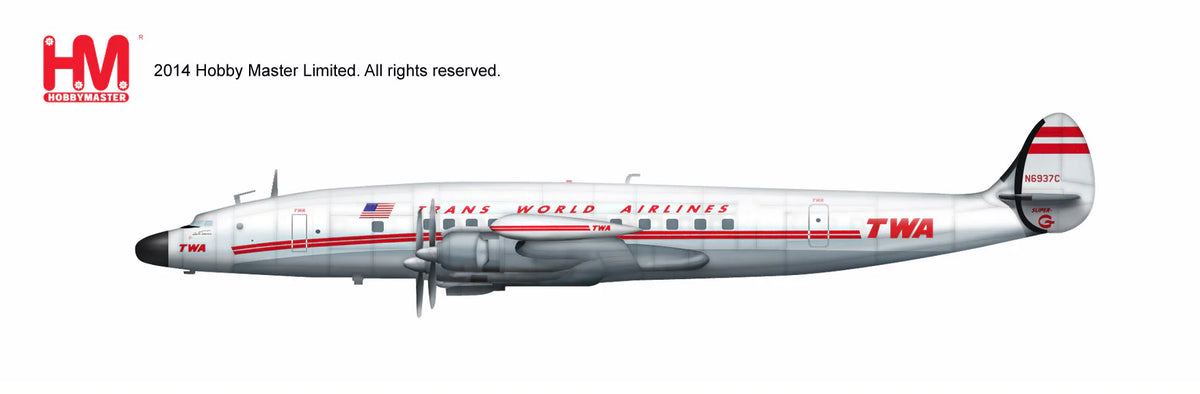 Hobby Master Lockheed L-1049 Super Constellation TWA, N6937C "Star of ...