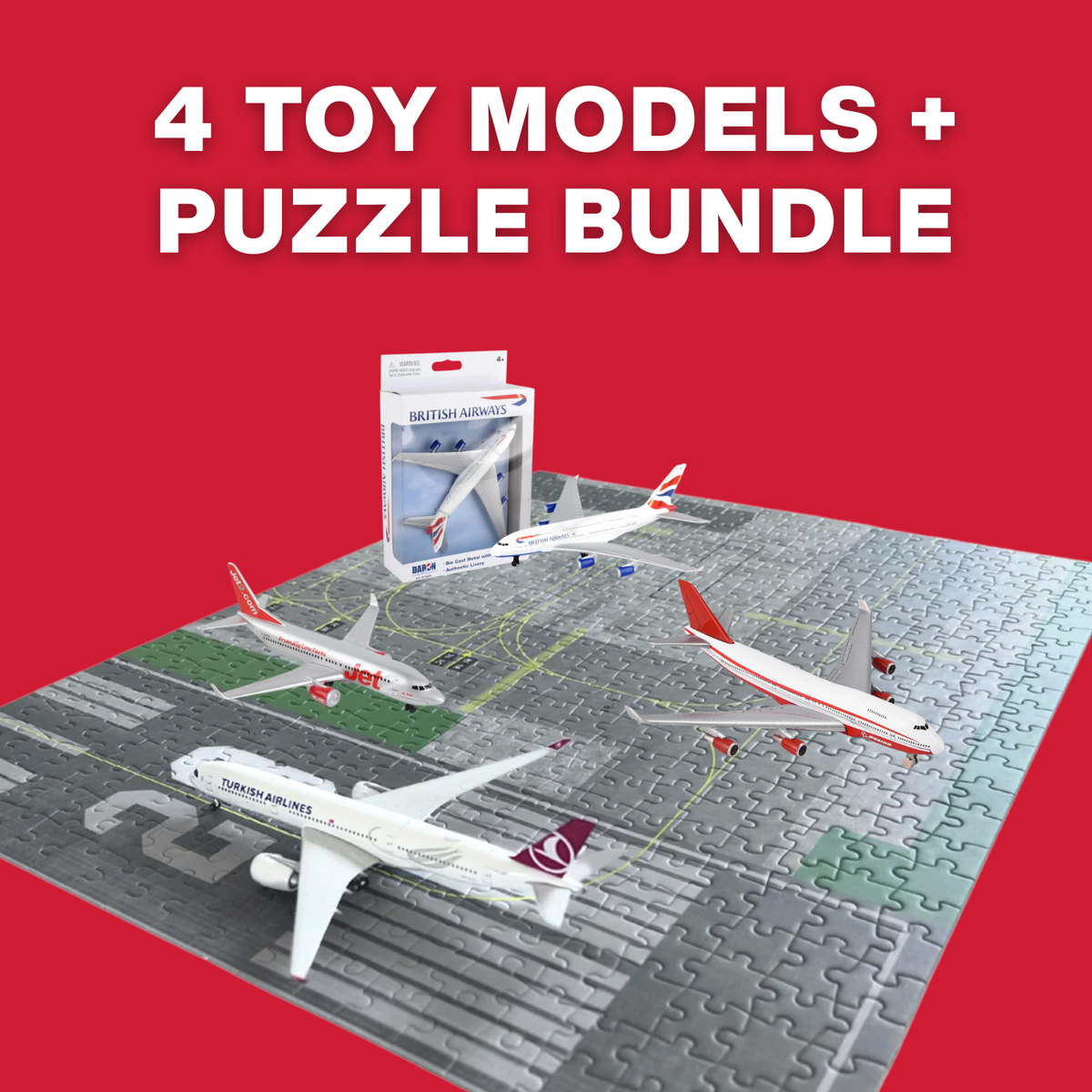 4 Toy Models + Puzzle – Aircraft Model Store