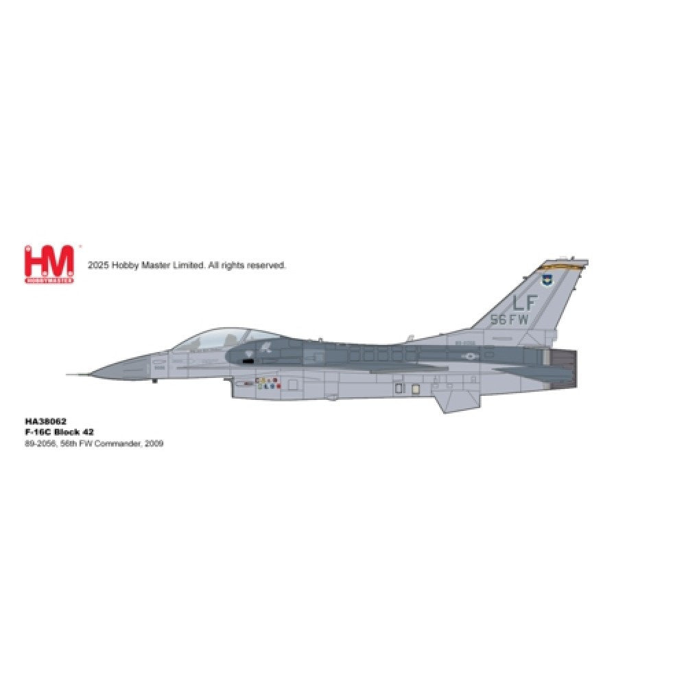 Hobby Master F-16C Block 42, 89-2056, 56th FW Commander, 2009 1/72 ...