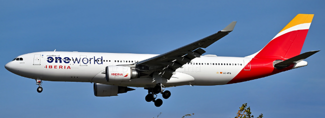 JC Wings Iberia Airbus A330-200 "Oneworld" (EC-MYA) 1/400 Aircraft Sca ...
