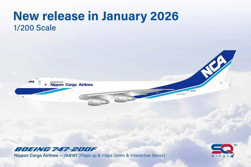 SQ Wings Nippon Cargo Airlines "Interactive Series" Boeing B747-200F J ...